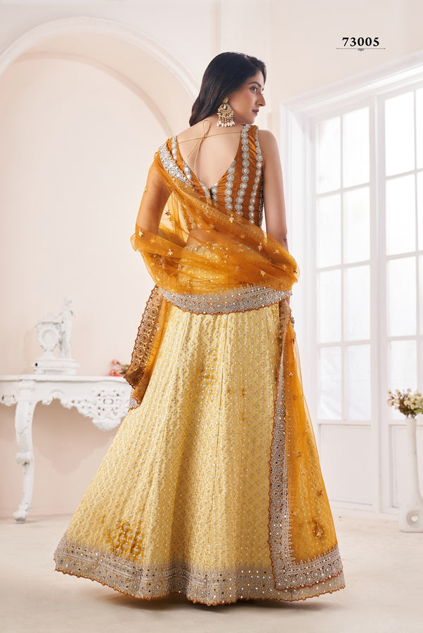 Fabulous Yellow Color Lehenga Choli For Wedding– Joshindia