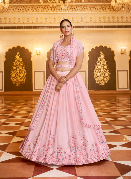 Amazing Pink Color Lehenga Choli For Wedding – Joshindia