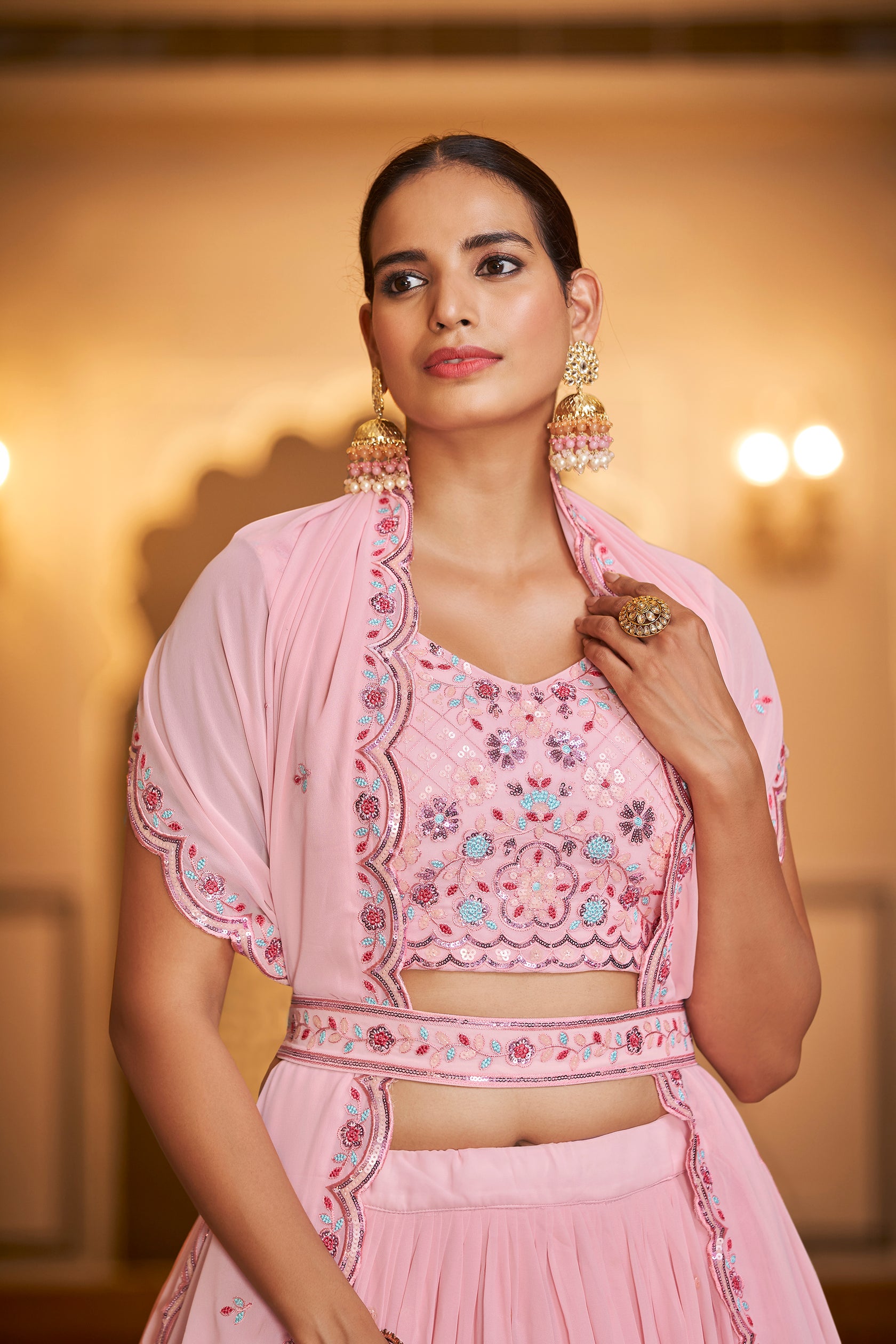 Amazing Pink Color Lehenga Choli For Wedding – Joshindia